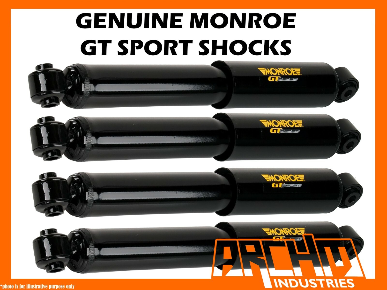 MONROE GT SPORT F&R LOWERED (SHORT) STRUTS/SHOCKS FOR VN V8 COMMODORE ...