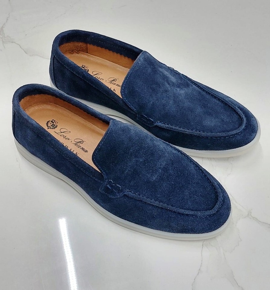 LORO PIANA - SUMMER MENS LOFERS CLASSIC blue SIZE: EU 42, US 9 | eBay