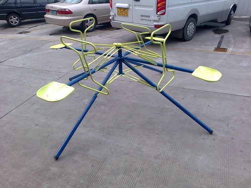 4 Seat Twirl Go Round Ultra Adult Whirly Bird Merry-Go-Round Outdoor ...