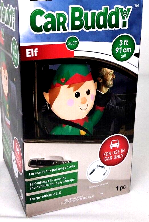 GEMMY Airblown Inflatables Car Buddy ELF 3 Feet Tall | eBay