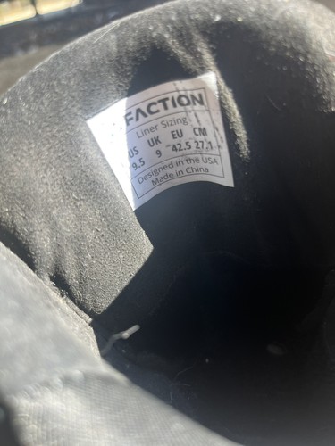 Brand New Faction Skates Liner Size 9.5 Faction Skate Company ...