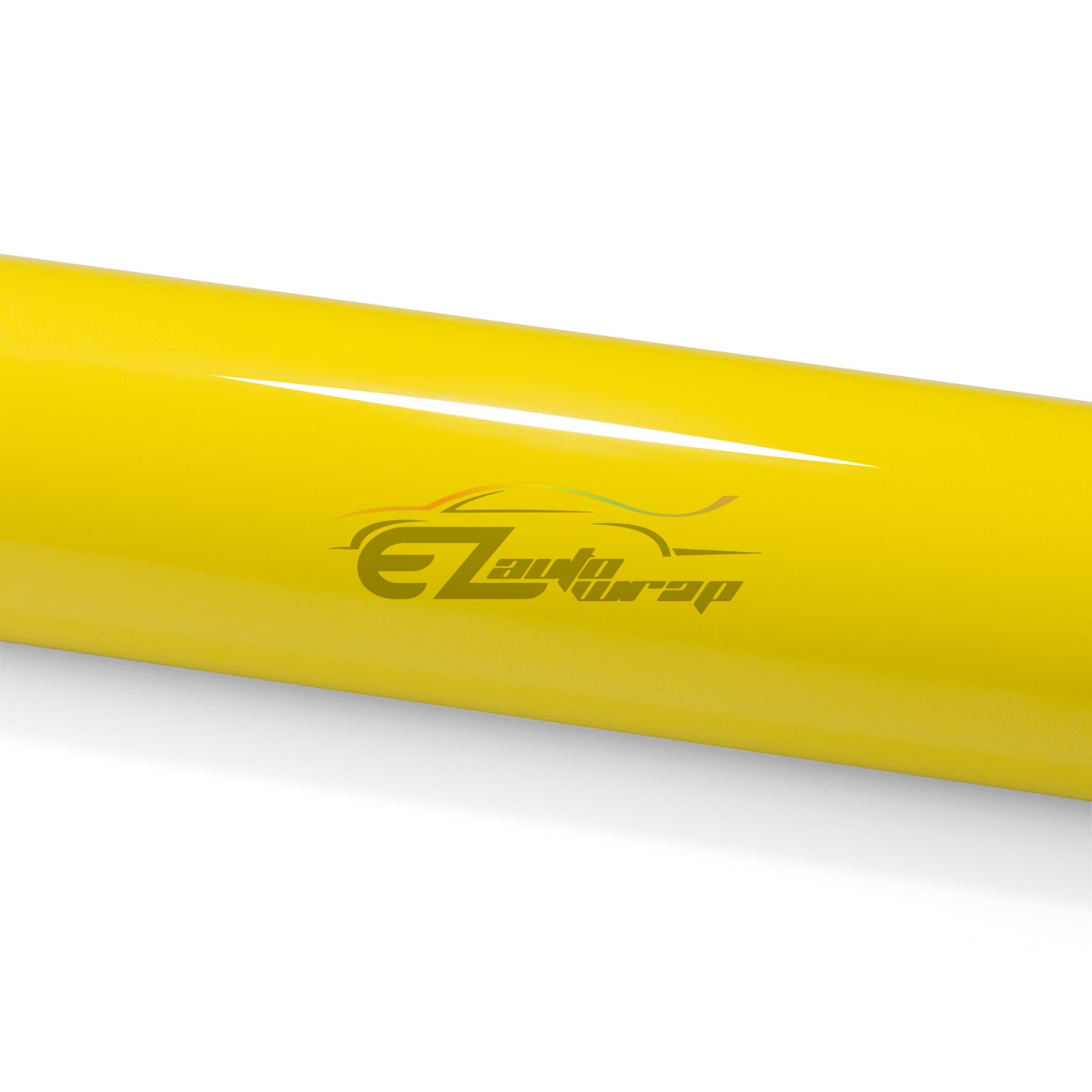High Gloss Lemon Yellow Car Vinyl Wrap Sticker Decal Sheet Film DIY Air ...