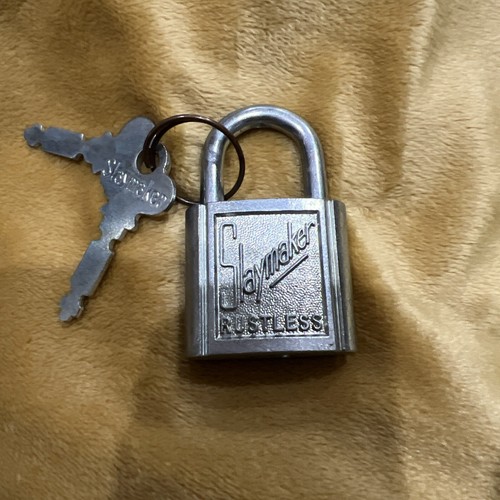 Vintage Slaymaker Rustless Padlock with Two Keys | eBay