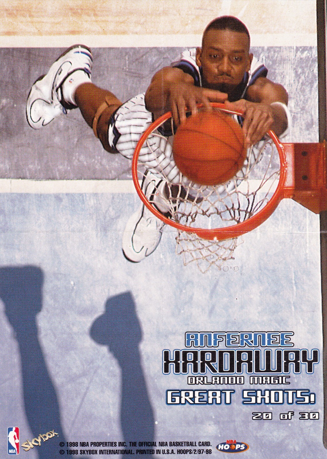 1997-98 Skybox Hoops GREAT SHOTS Mini Posters SET (30) Kobe-Iverson ...