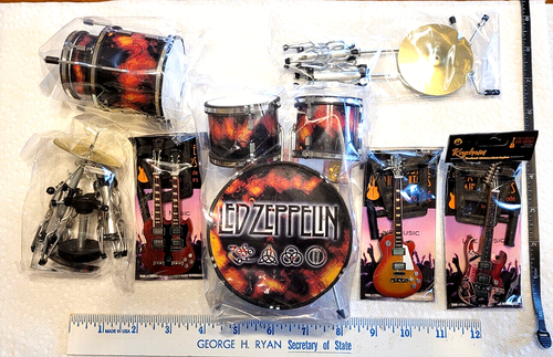 Led Zeppelin Miniature Drum - Guitar & Yamaha Keyboard Instrument Set ...