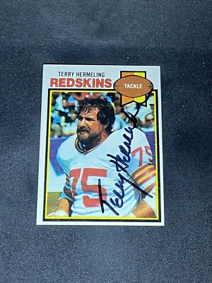 Terry Hermeling 1979 Topps #476 Washington Redskins Auto Autographed ...