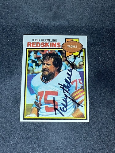 Terry Hermeling 1979 Topps #476 Washington Redskins Auto Autographed ...