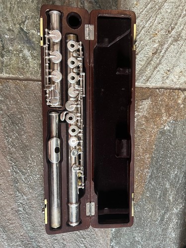 Open hole flute with low B foot, with solid wood hard case. | eBay
