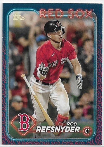 2024 Topps Rob Refsnyder #415 Team Color Variation Short Print Red Sox ...