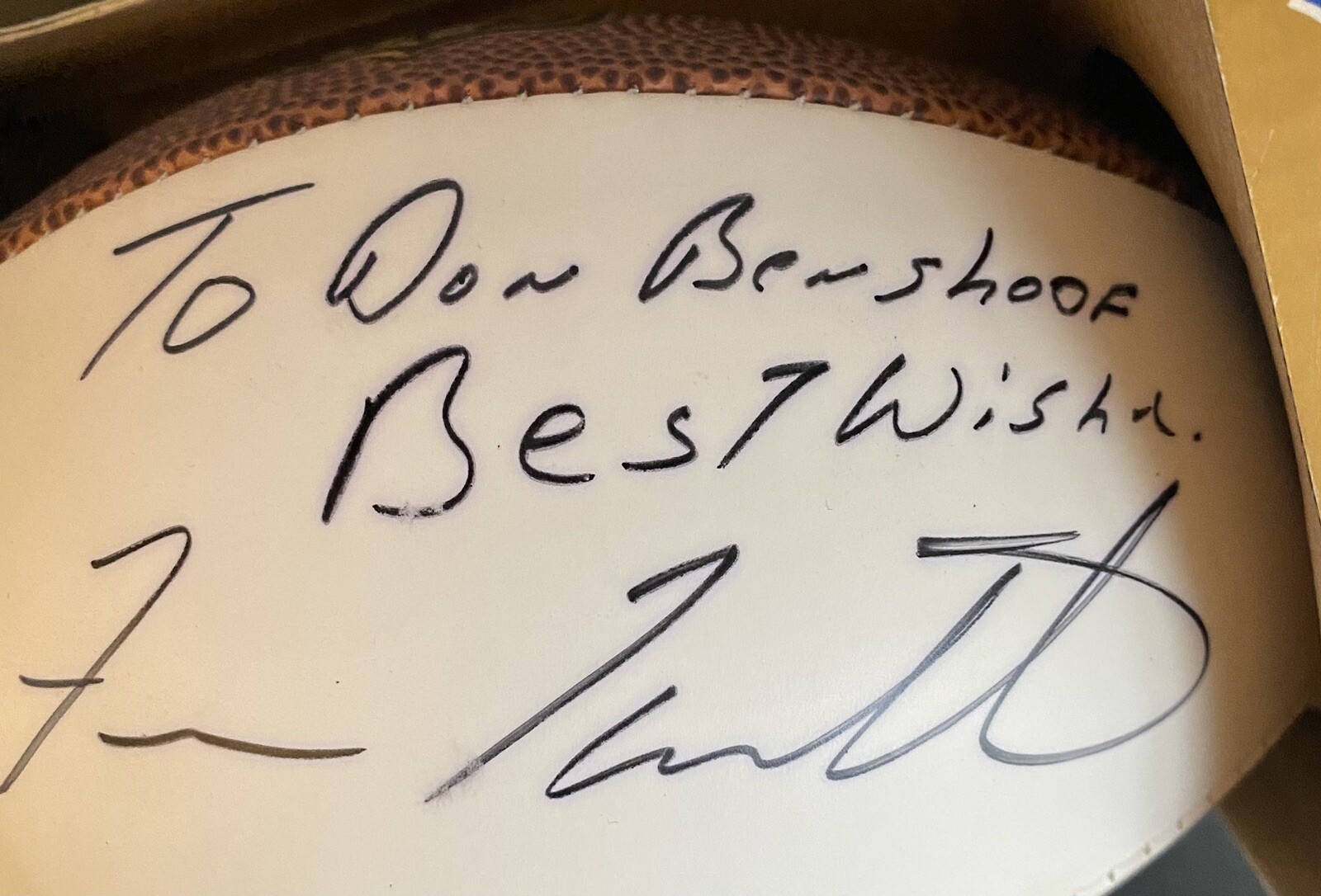 Wilson NFL Autograph Mini Game Football Signed by Fran Tarkenton ...