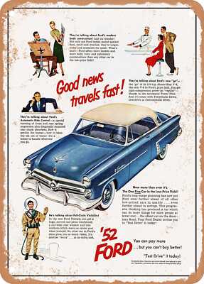 METAL SIGN - 1952 Customline Victoria Vintage Ad | eBay