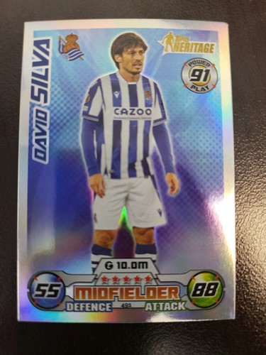 2022-23 TOPPS Match Attax David Silva HERITAGE card #491 | eBay