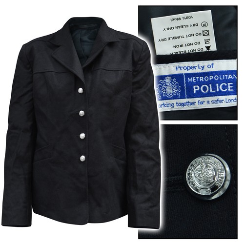 WOOL Womans Metropolian Police Services British Dress Uniform Jacket ...