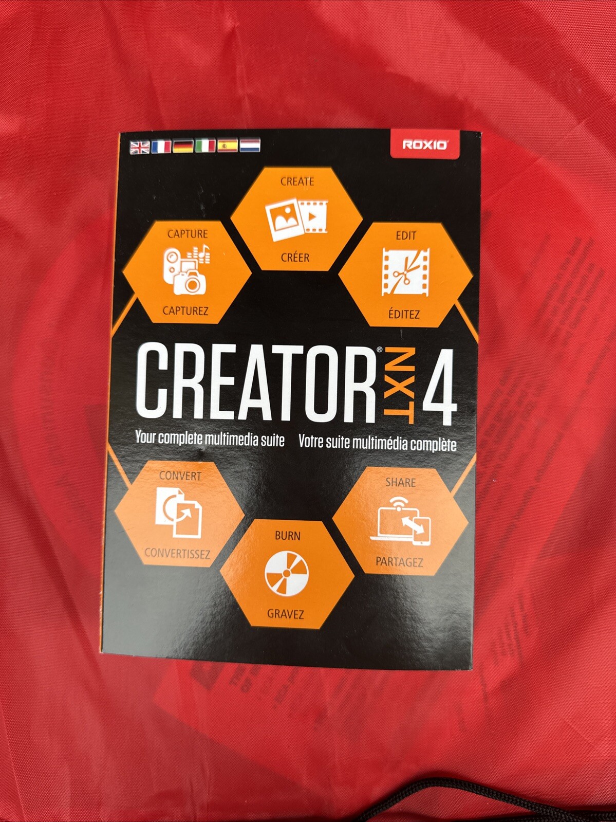 Roxio Creator NXT 4 Multi Media Suite Video Edit Burn Create Windows ...