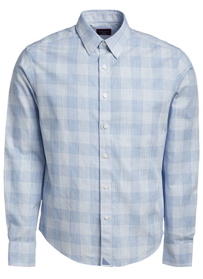 Untuckit Ceno Button Up Blue Long Sleeve Wrinkle Free Shirt Size XL ...