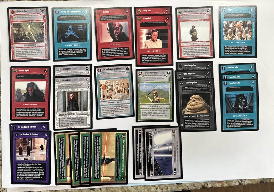 Star Wars CCG Reflections III 3 Premium Lot swccg Decipher 122 Cards NM ...