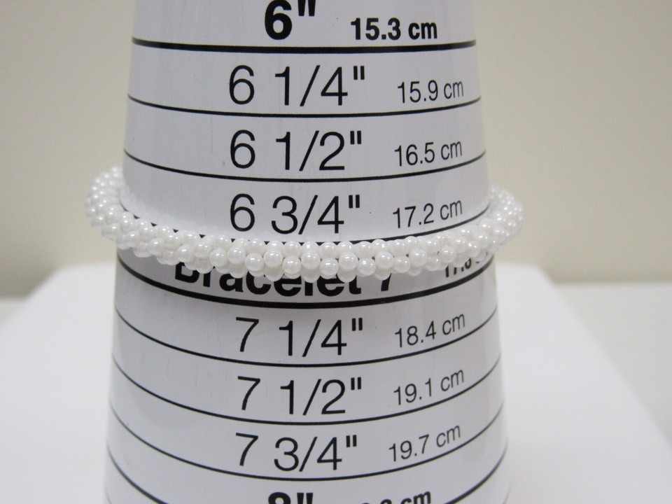 Designer LAGOS Sterling Silver 18K White Ceramic Caviar Rope Bracelet ...