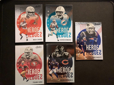 UNSUNG HEROES INSERTS - 2021 ABSOLUTE FOOTBALL - JAKE BAILEY ROBINSON ...