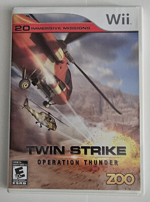 TWIN STRIKE OPERATION THUNDER (Nintendo Wii, 2008) COMPLETE cib TESTED ...