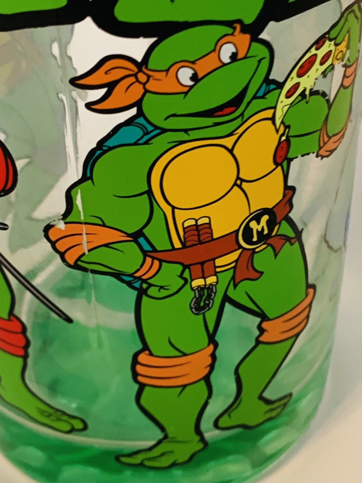 Huge Large Heavy 9 In TMNT Teenage Mutant Ninja Turtles Glass Mug Stein ...