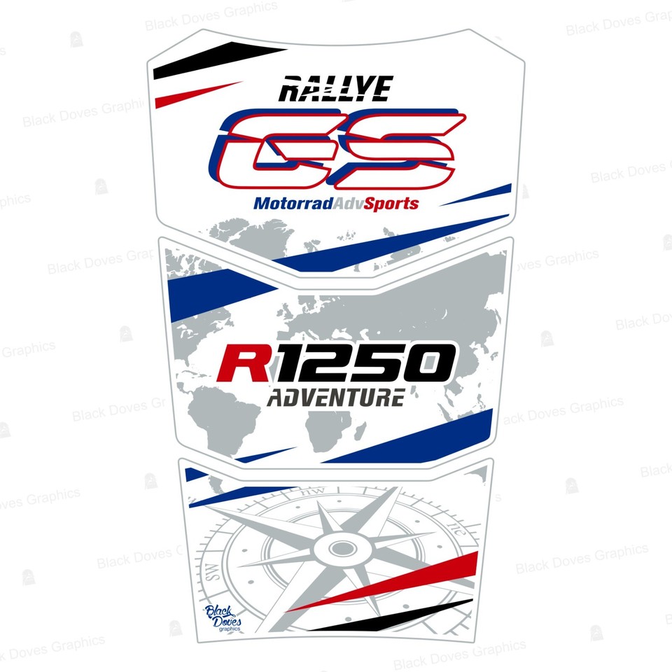 Sticker Resin 3D Compatible With BMW R 1250 GS Adventure 2021 Rallye ...