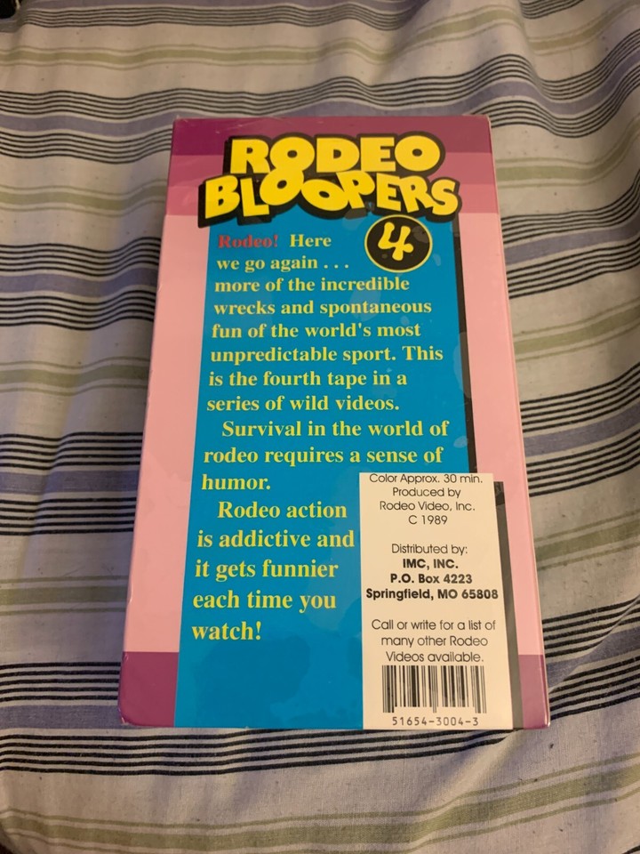 Rodeo Bloopers 2 & 4 (VHS, 1989) | eBay