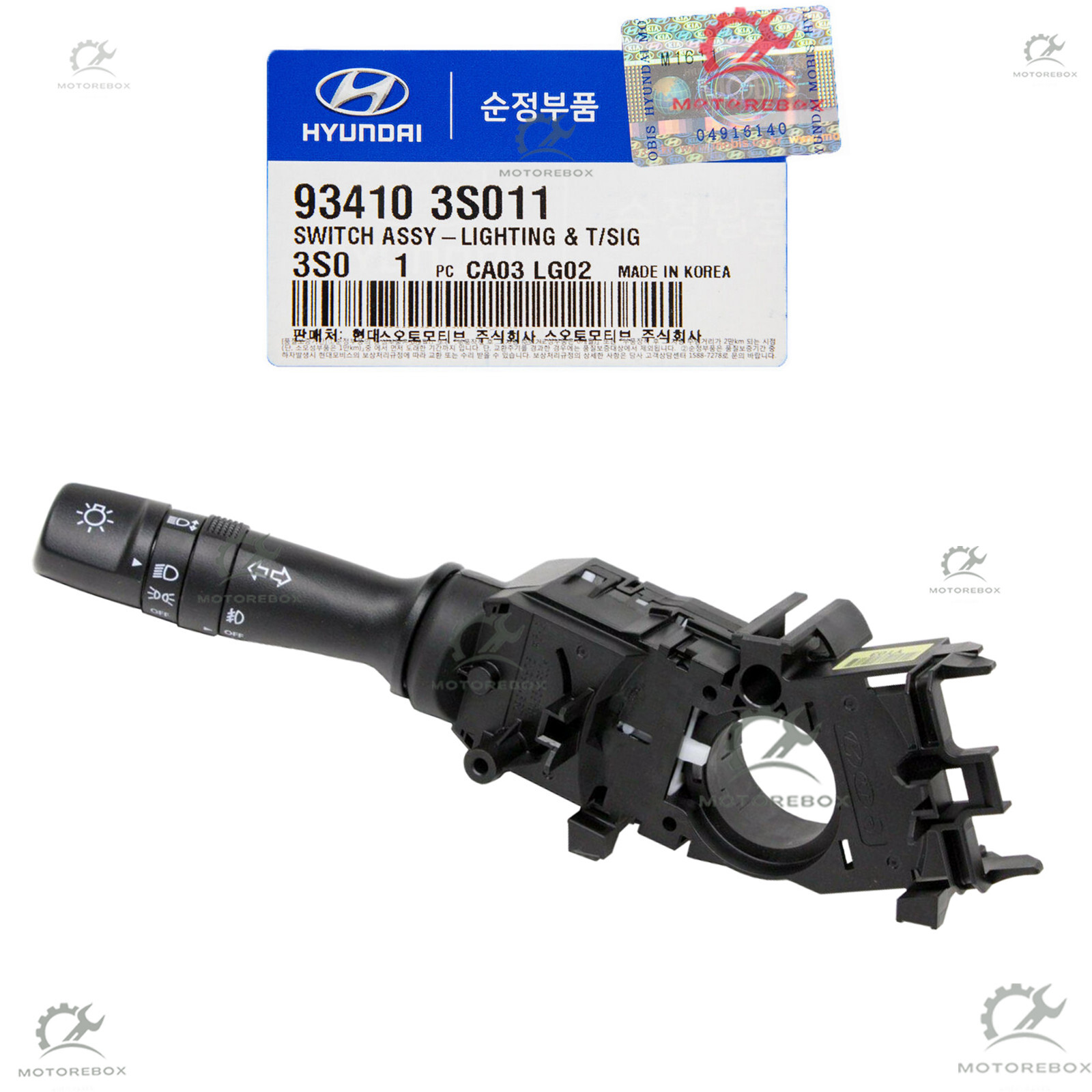GENUINE Headlight &Turn Signal Switch 93410-3S011 for 2011-18 Hyundai ...