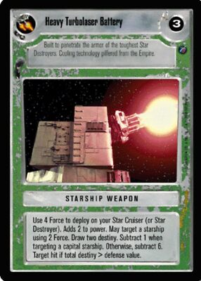 Star Wars CCG Heavy Turbolaser Battery [Light] - Death Star II | eBay
