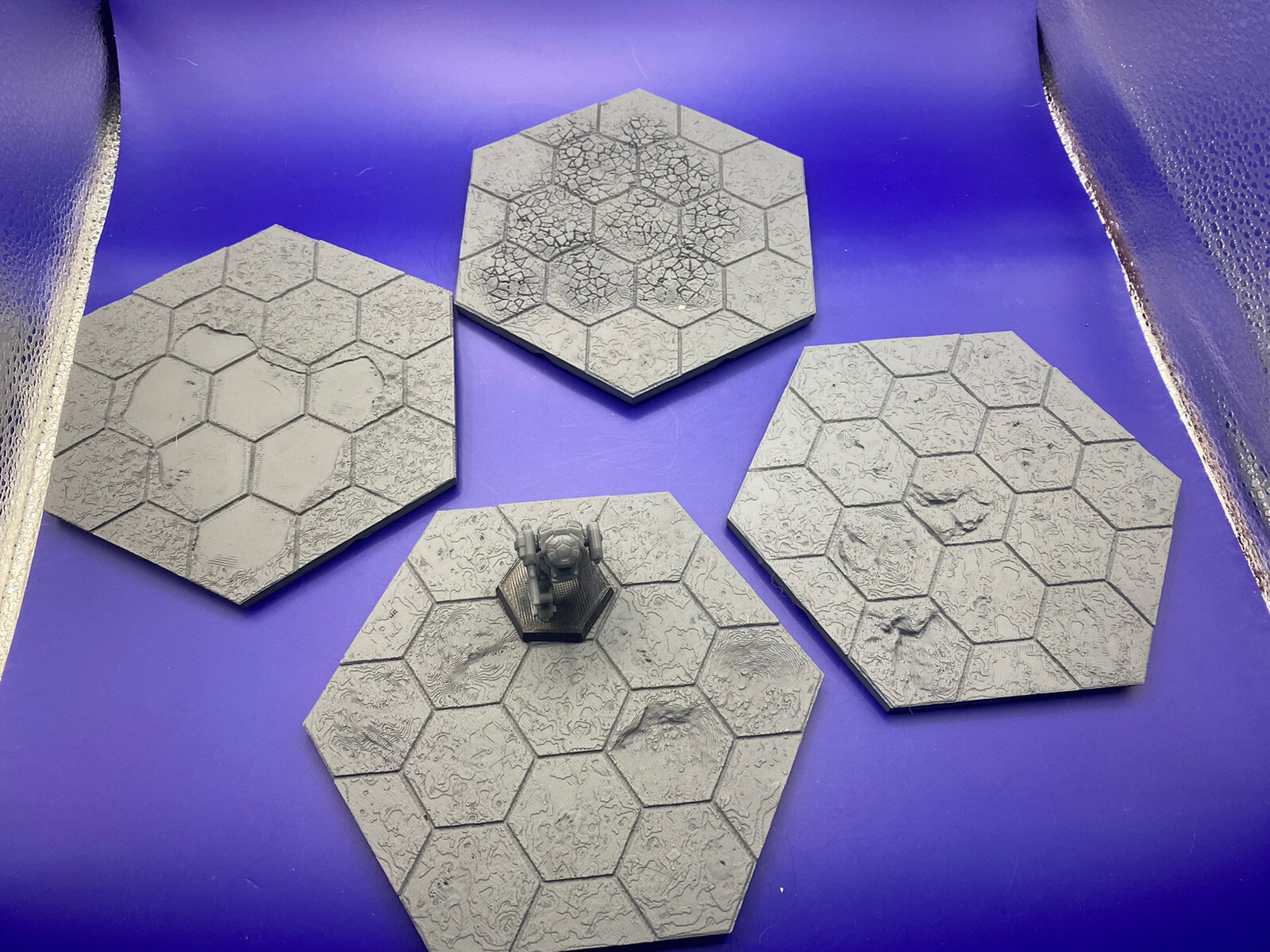 Battletech Compatible - Badlands 3D Terrain Hex Map - 25 tiles x 23 ...