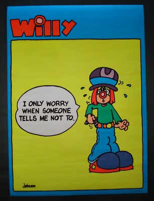 Vintage velvet WILLY blacklight poster WORRY Beverly Johnson 1980 ...