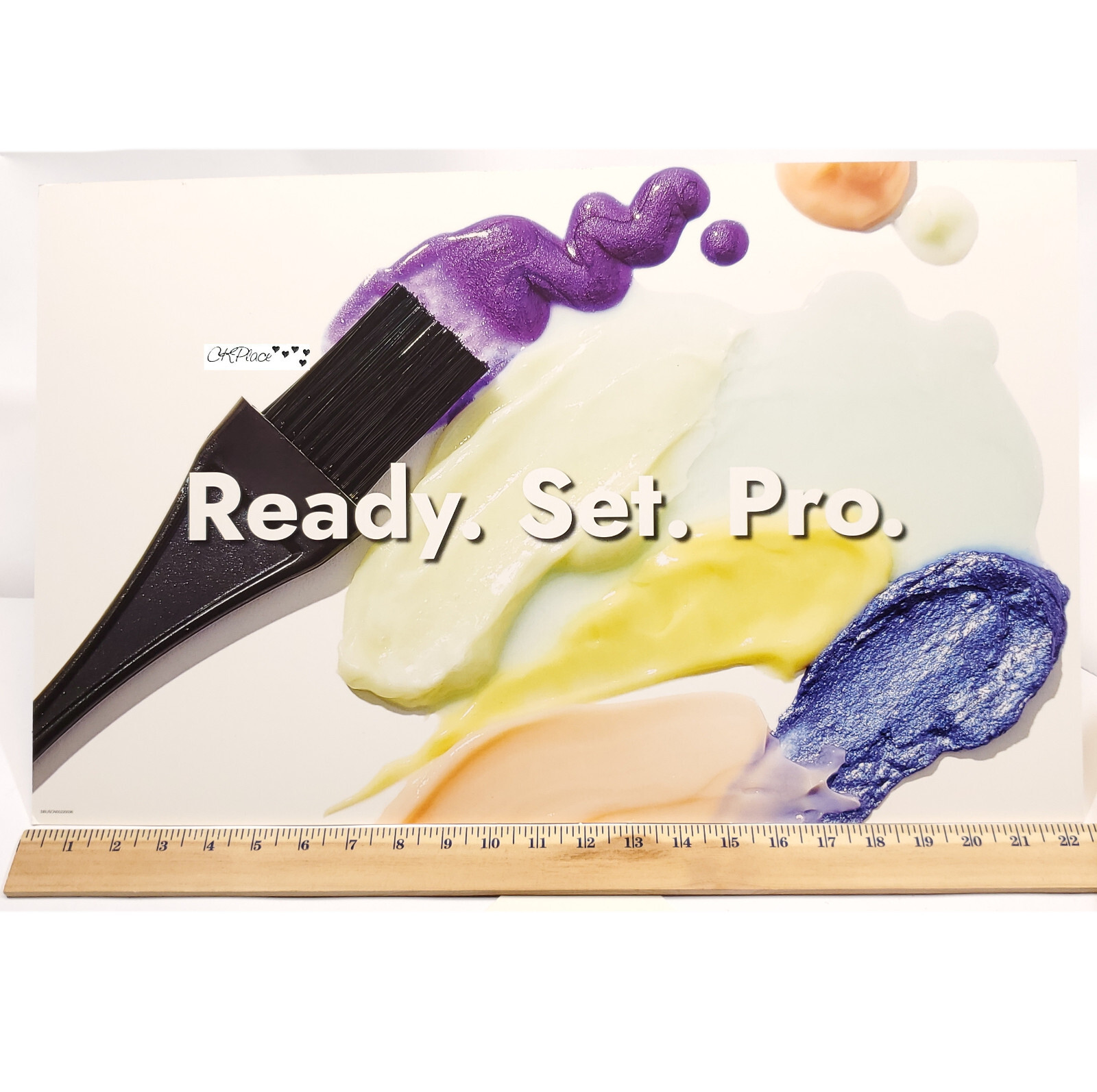 Sallys Beauty Ready Set Pro Makeup Sign Store Advertisement 22.5"x14 ...