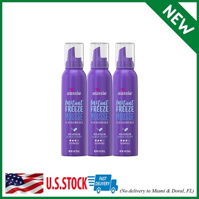 Aussie Mousse, with Jojoba & Sea Kelp, Instant Freeze, 24 Hour Hold, 6 ...