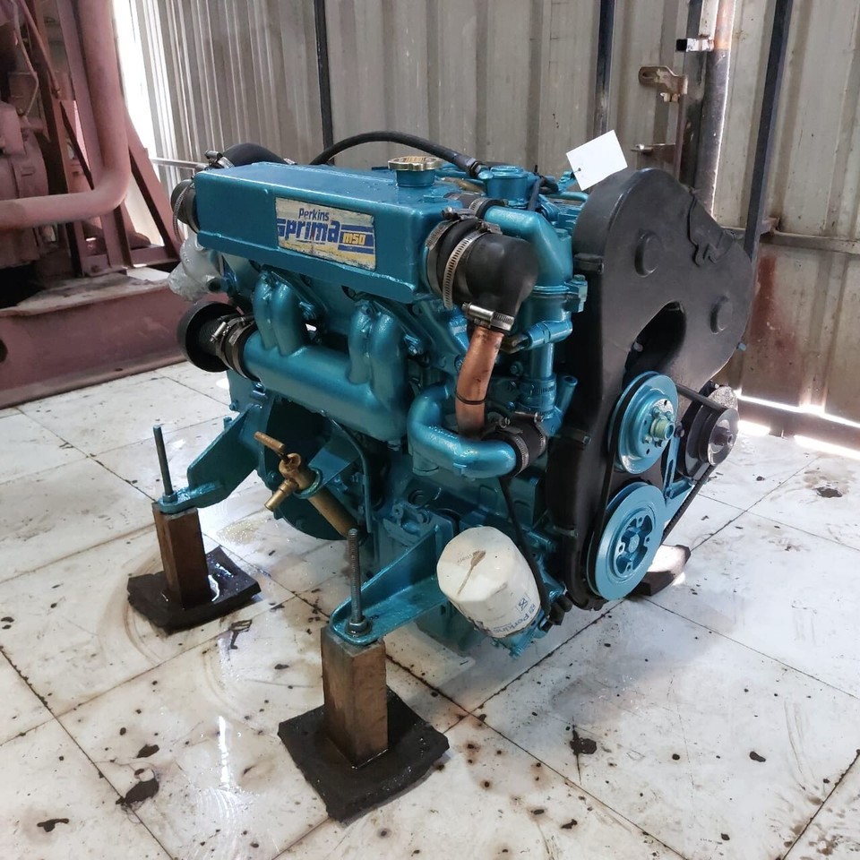 Used Perkins Prima M 50 inboard diesel marine good working ship by sea ...