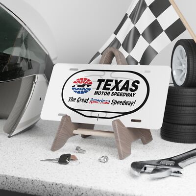 Texas Motor Speedway Racing Fan Vanity License Plate - 12"x6" Aluminum ...