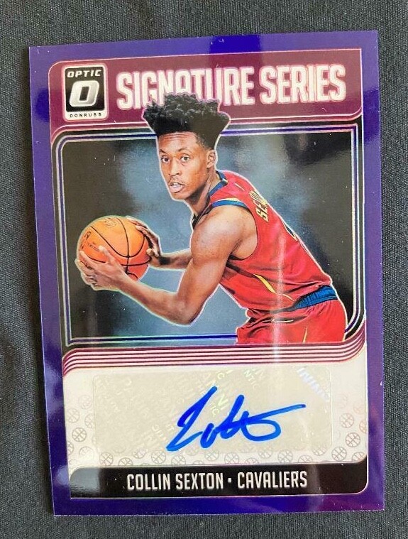 2018/19 Donruss Optic Signature Series Purple #SG-CSX Collin Sexton ...