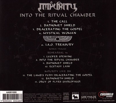 IMPURITY - INTO THE RITUAL CHAMBER [DIGIPAK] NEW CD 7899555004488| eBay