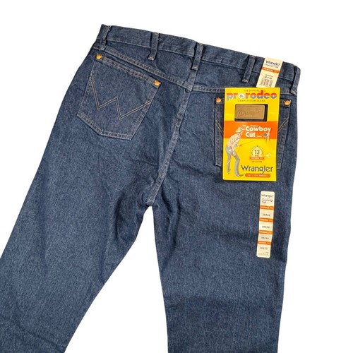 NWT Wrangler Mens Cowboy Cut Pro Rodeo Jeans Original Fit Dark Wash ...