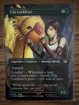 Magic: The Gathering Tifa Lockhart (Borderless) Chocobo Track Foil ...