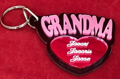 CUTE Key chain Gift For Grandma Keychain Personalized FREE With ...