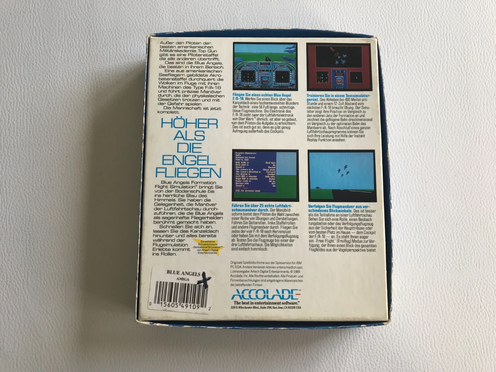 Blue Angels - AMIGA - Big Box - Accolade | eBay