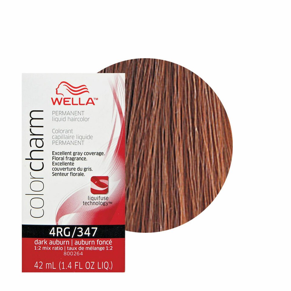 WELLA COLOR CHARM Permanent Dark Auburn Liquid Hair HC-L347/4RG | eBay