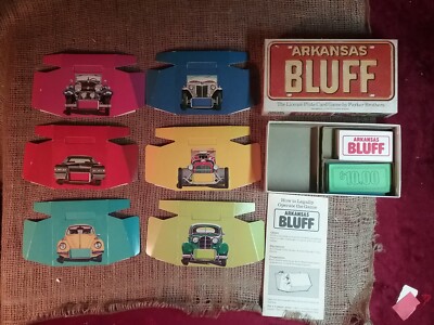 ARKANSAS BLUFF The License Plate Card Game 1975 Parker Brothers Game ...