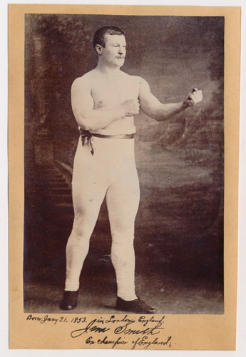 1880's-90's Jem Smith English Bare Knuckle Boxing Champion Signed ...