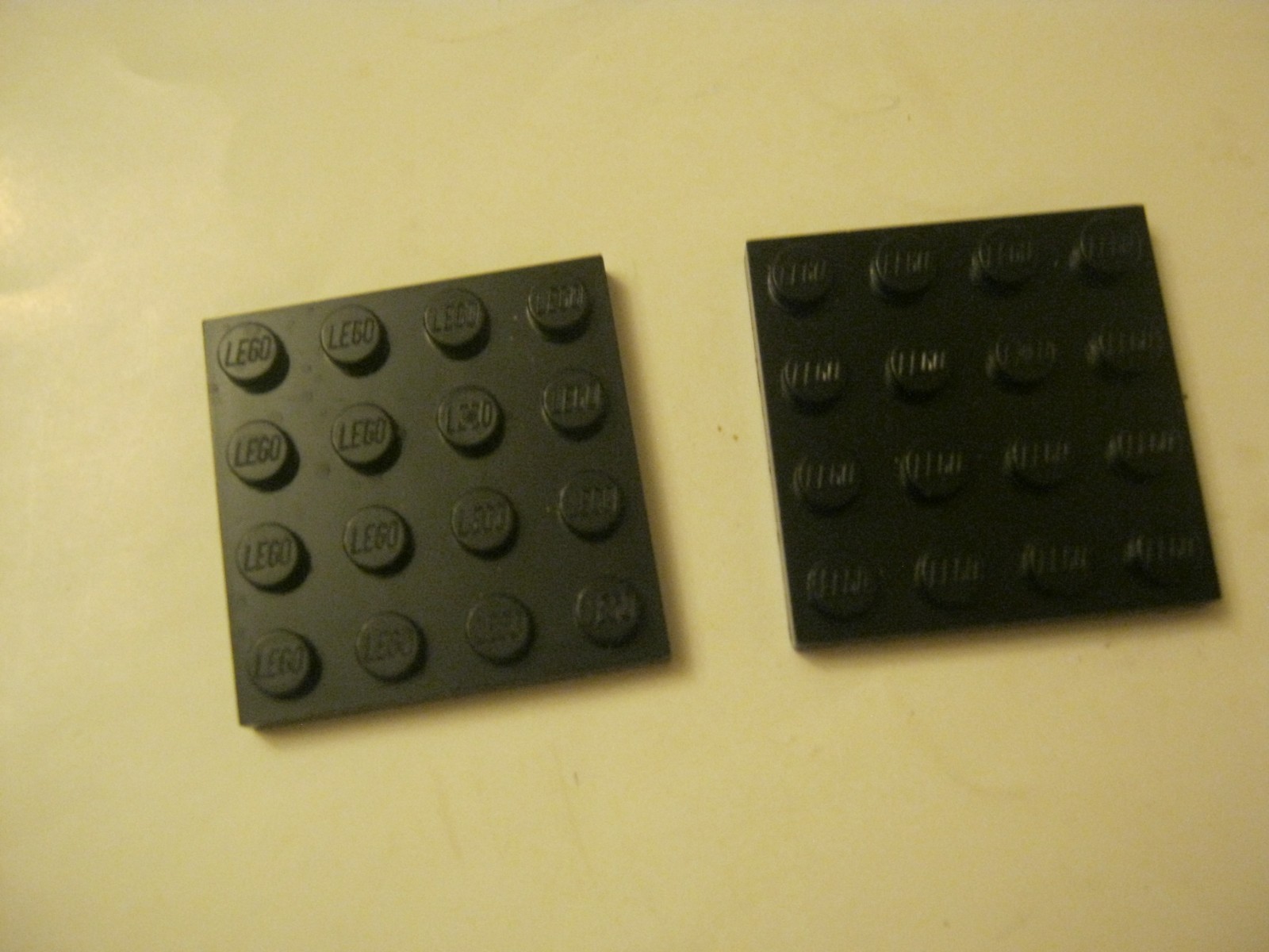 Lego x2 Black 4x4 plates, 3031 (028-21) | eBay