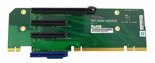 Supermicro Rsc-r2uu-u2e4e8g 2u LHS UIO Pci-e X8 & X4 Riser Card for ...