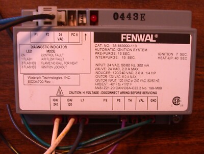 Controls - Fenwal Automatic Ignition