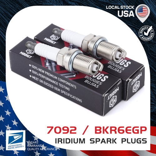 Set of 6 Premium Iridium Spark Plugs 7092 BKR6EGP Fit For 1990-1992 Geo ...