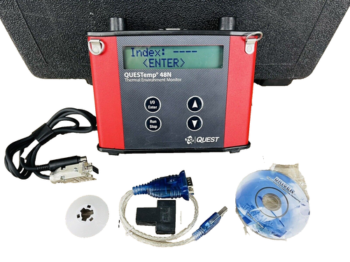 TSI QUESTemp 48N Quest Thermal Environment Monitor Heat Stress Wet Bulb ...