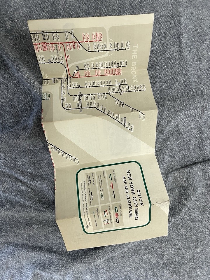 1958 NYC Original Subway Map IRT BMT IND NYCTA | eBay