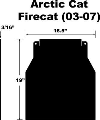 Proven Design Products Snow Flap for 2003-2006 Arctic Cat F7 Firecat ...